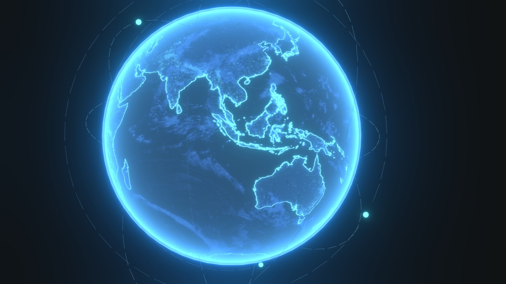 3D Model Animated Hologram Planet Earth Sci-Fi 3D Model 4k Textures ...