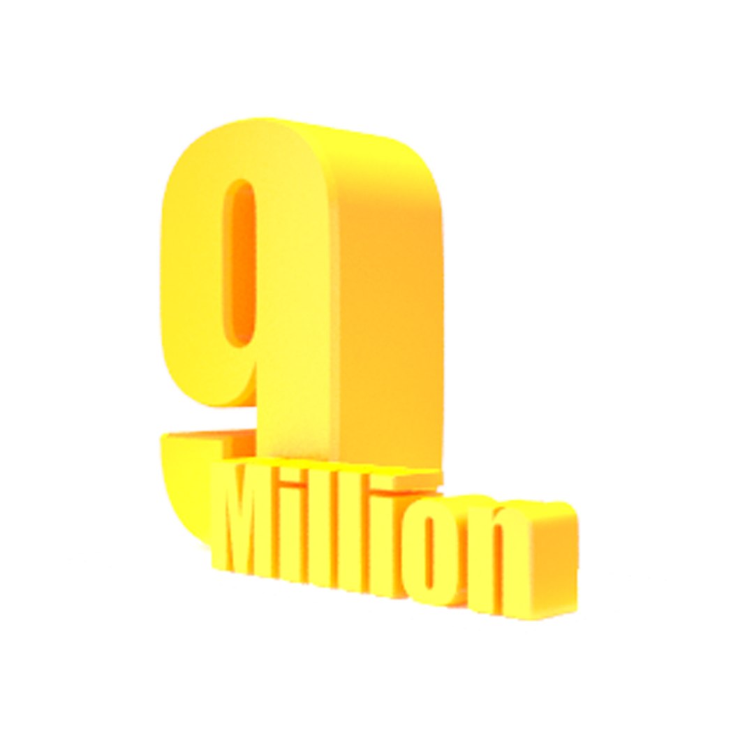 3D Million Number - TurboSquid 1816234