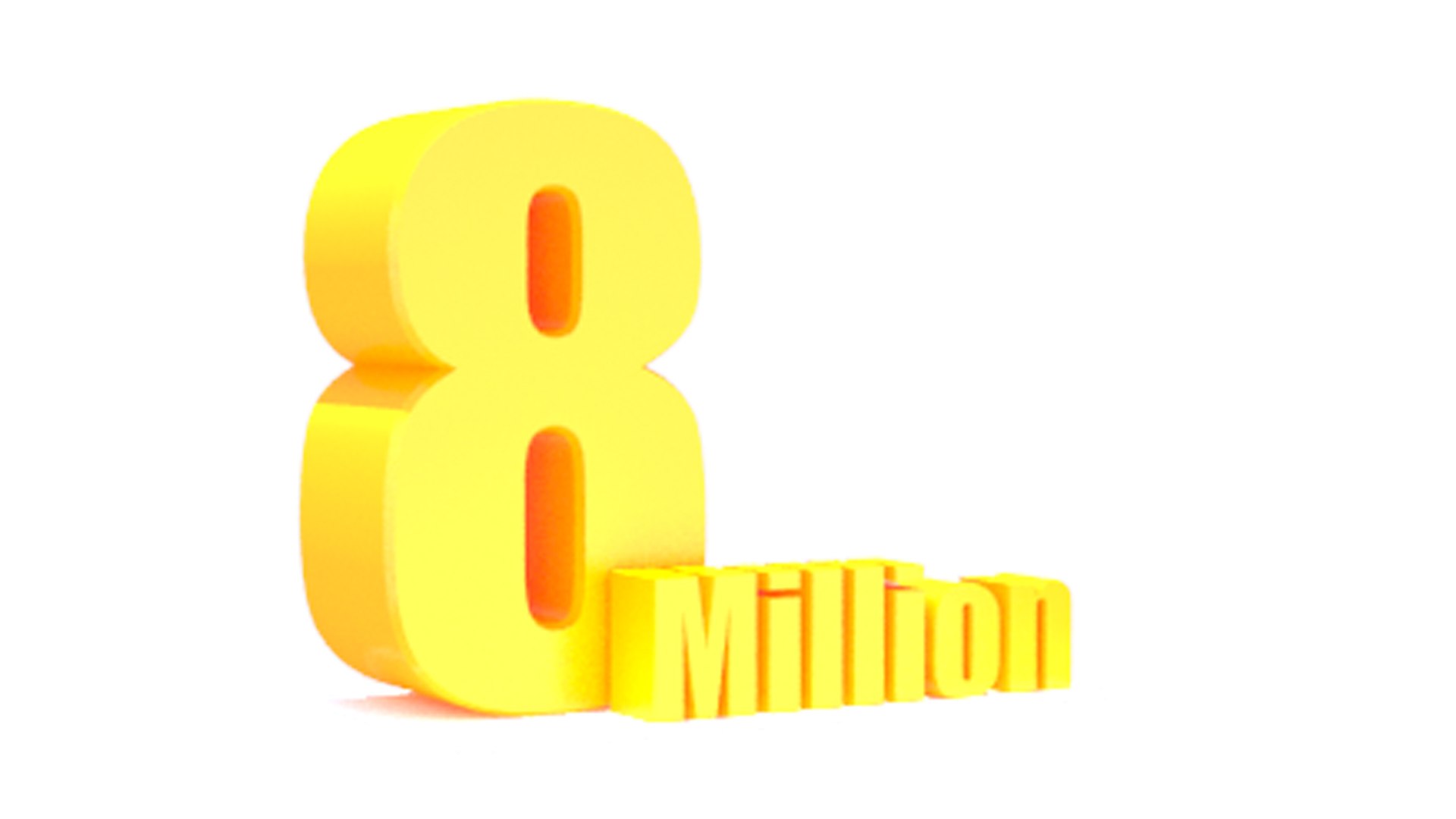 3D Million Number - TurboSquid 1816234