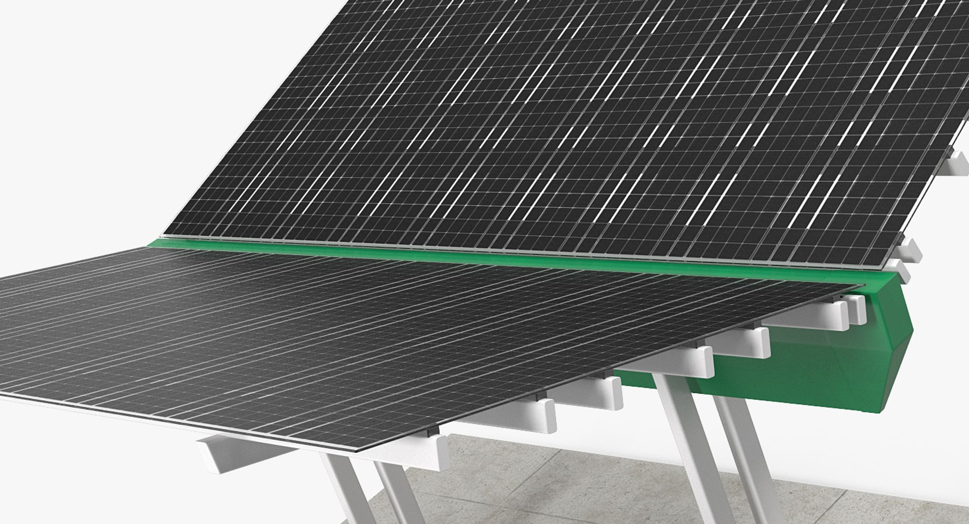 3D Model Solar Panel Charging Station - TurboSquid 1407017