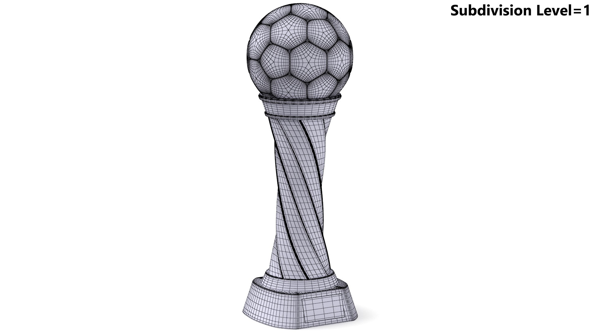 3D Model Soccer Trophy 01 - TurboSquid 2107383