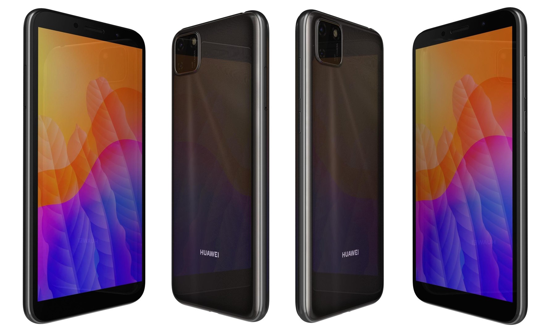 3D Huawei Y5p Midnight Black Model - TurboSquid 1582354