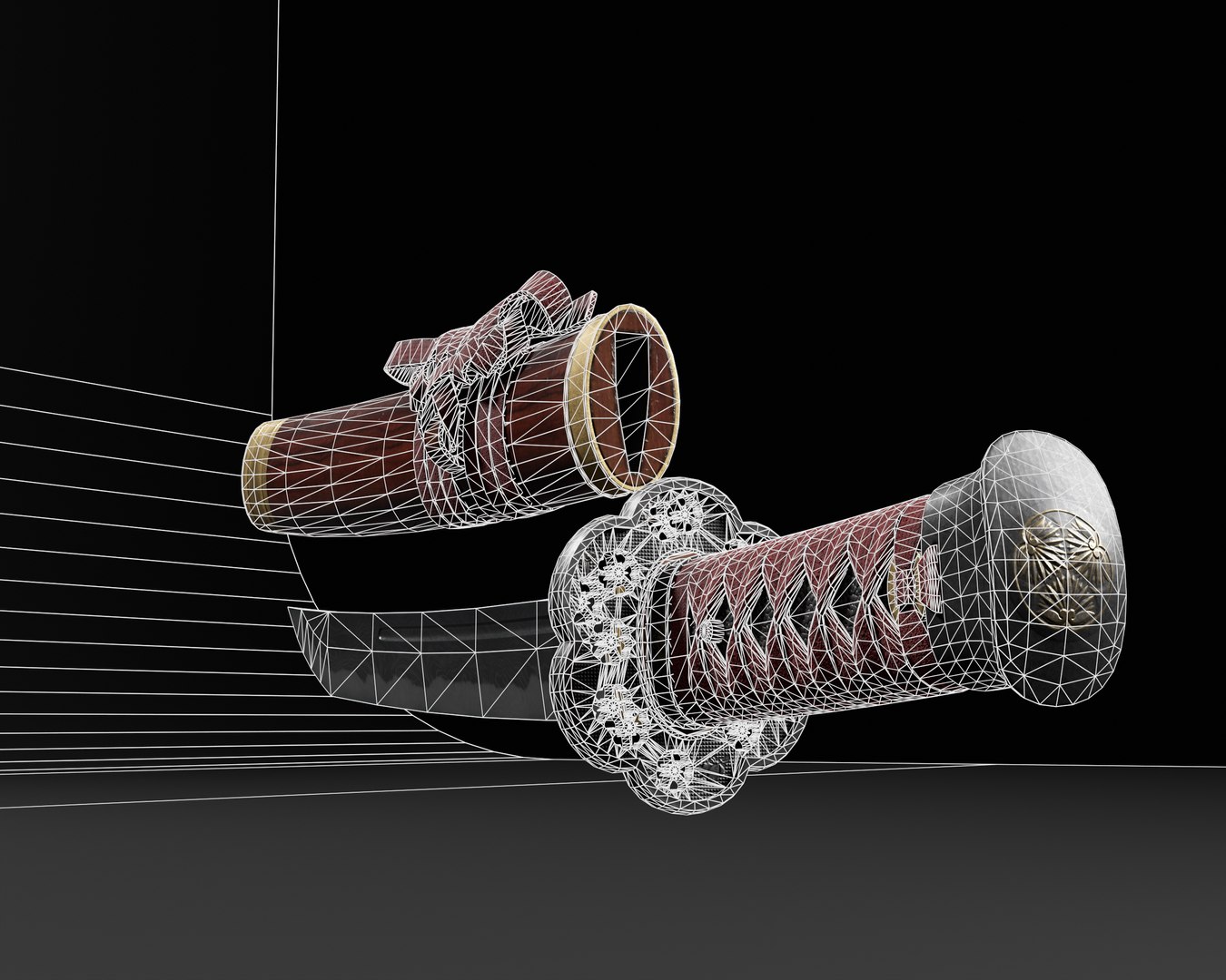 Japanese Tanto 3D Model - TurboSquid 2355101