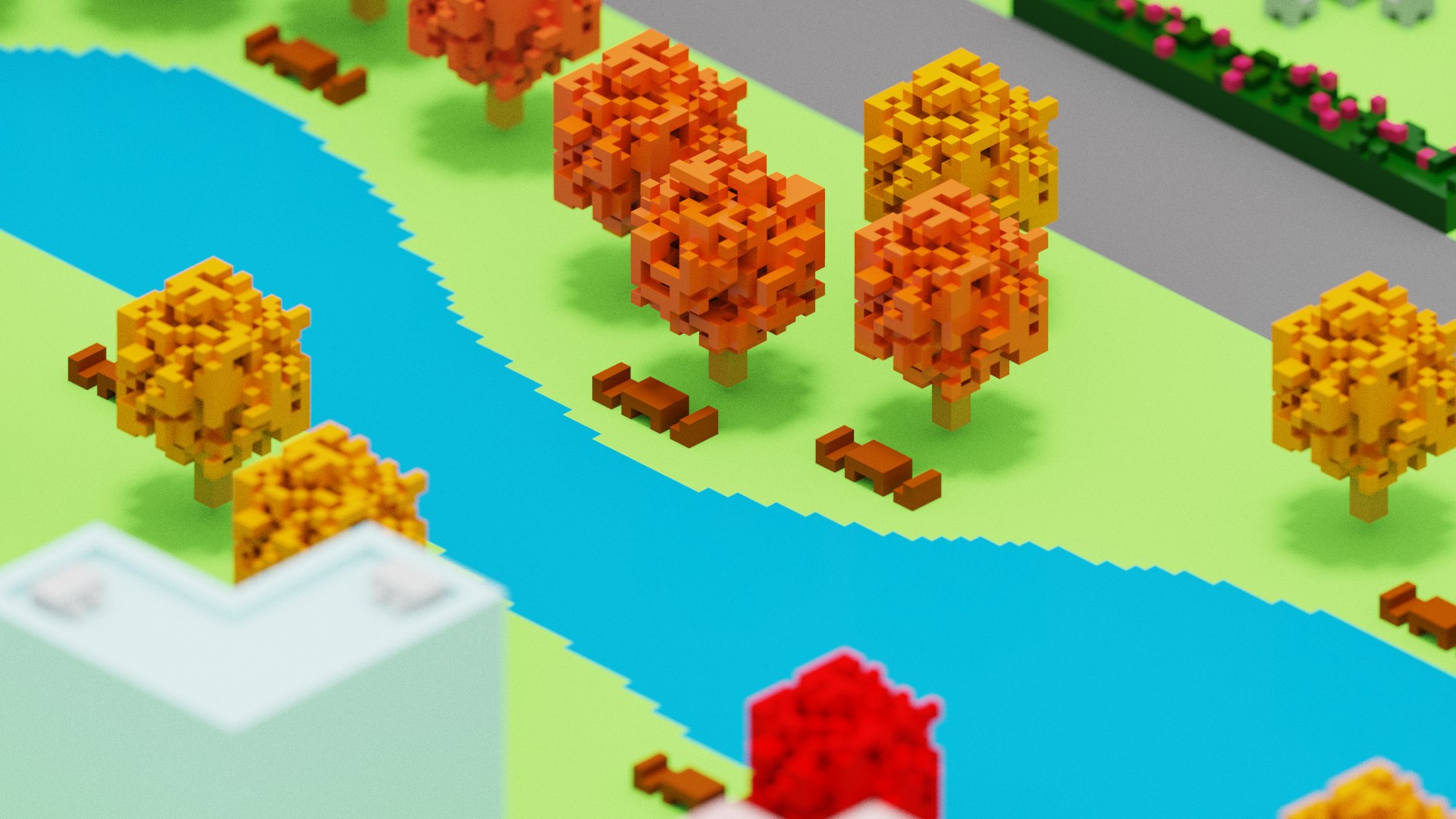 Voxel City 3D Model - TurboSquid 1975168