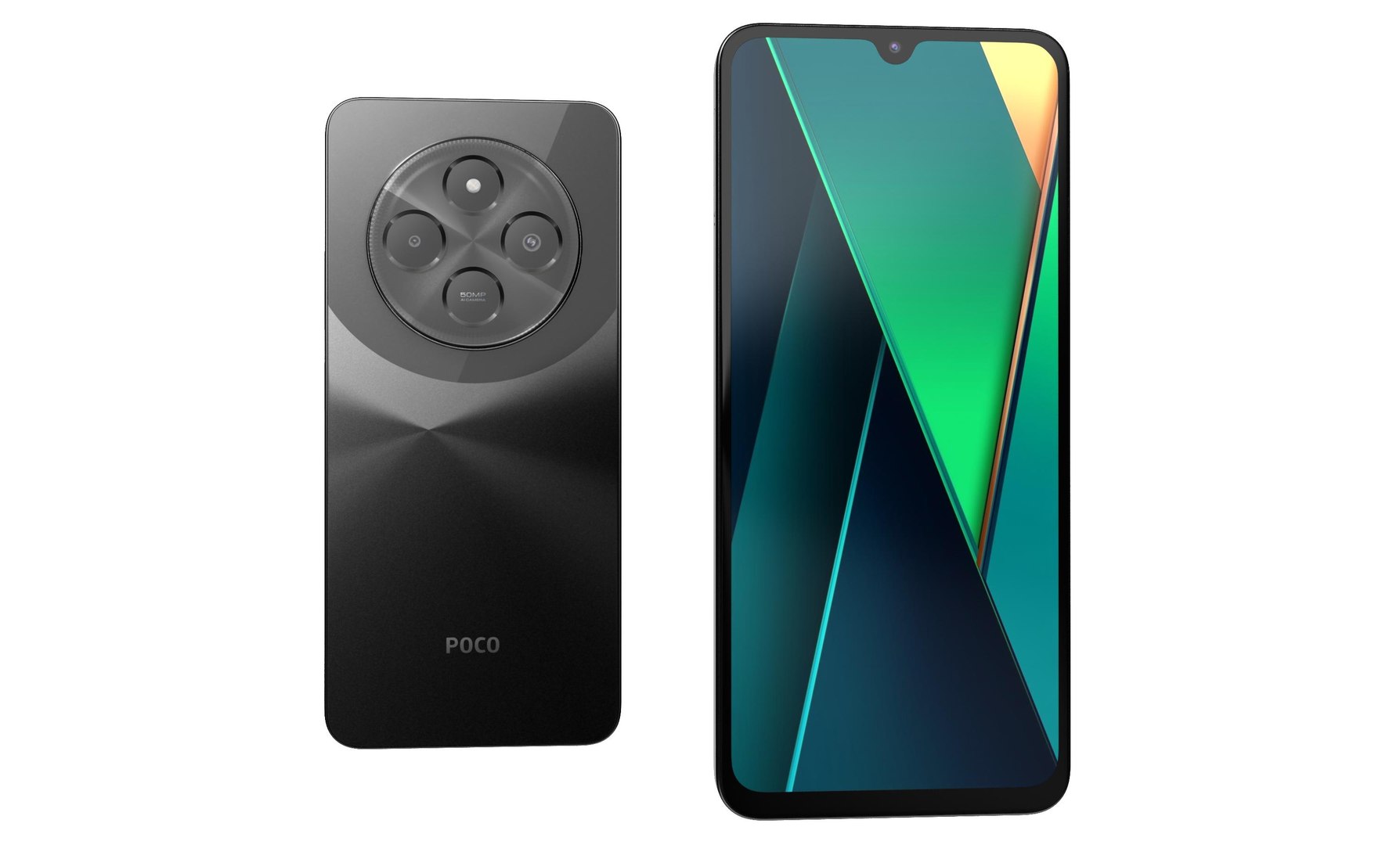 3D Model Xiaomi Poco C75 All Colors - TurboSquid 2299338