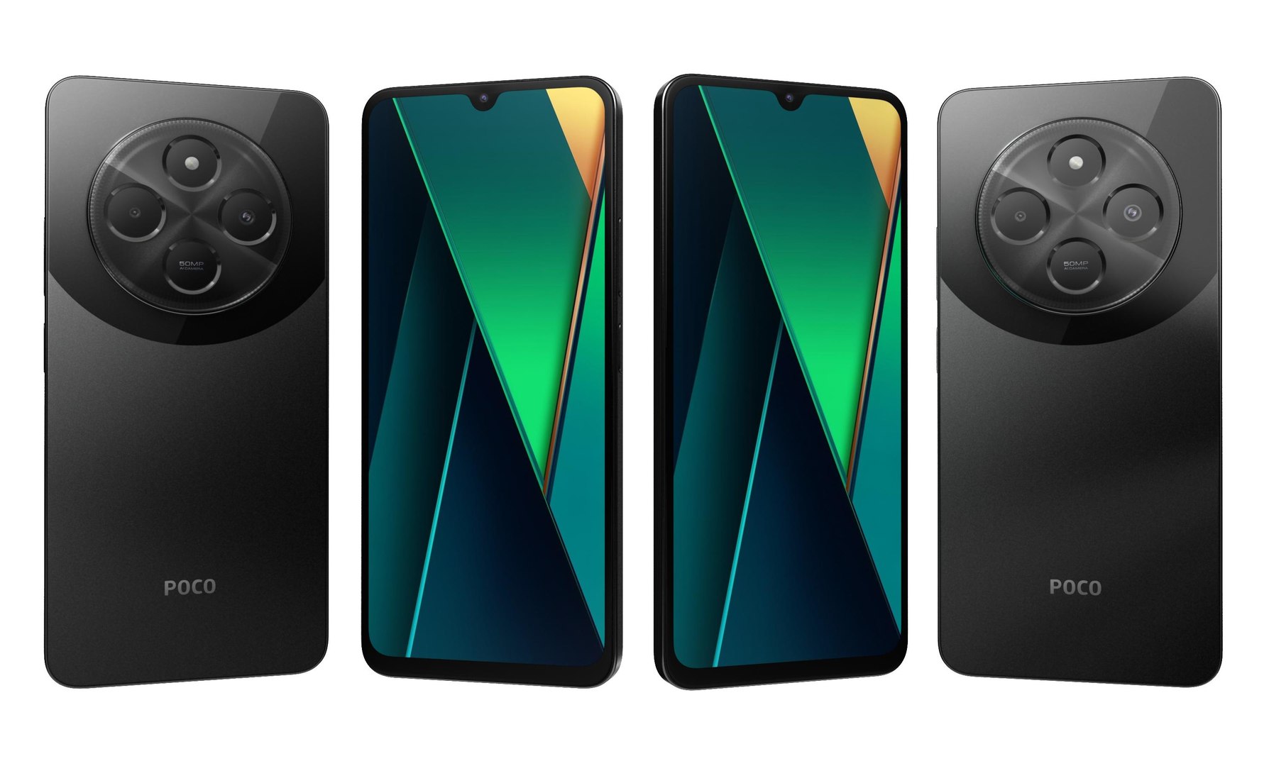 3D Model Xiaomi Poco C75 All Colors - TurboSquid 2299338