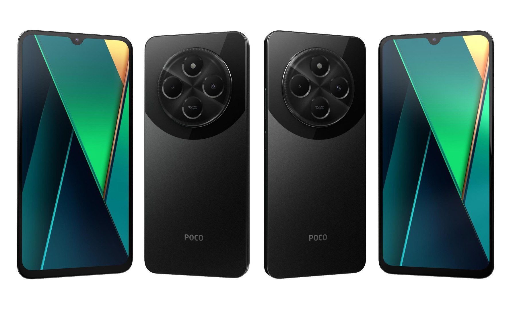 3D Model Xiaomi Poco C75 All Colors - TurboSquid 2299338