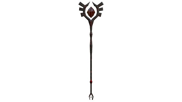 Demon staff 3D model - TurboSquid 1696042