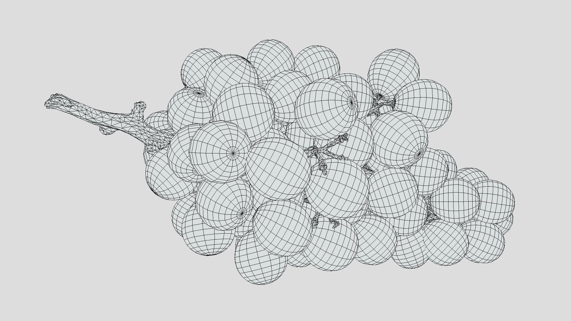 3D Green Grape Low Poly - TurboSquid 2273645