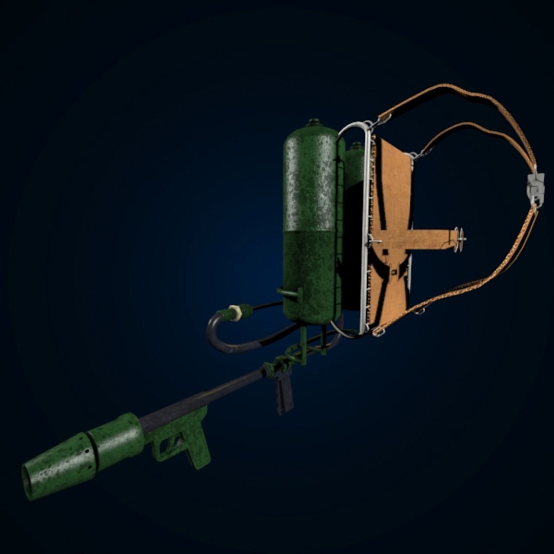 Flamethrower Flame Thrower 3d Model