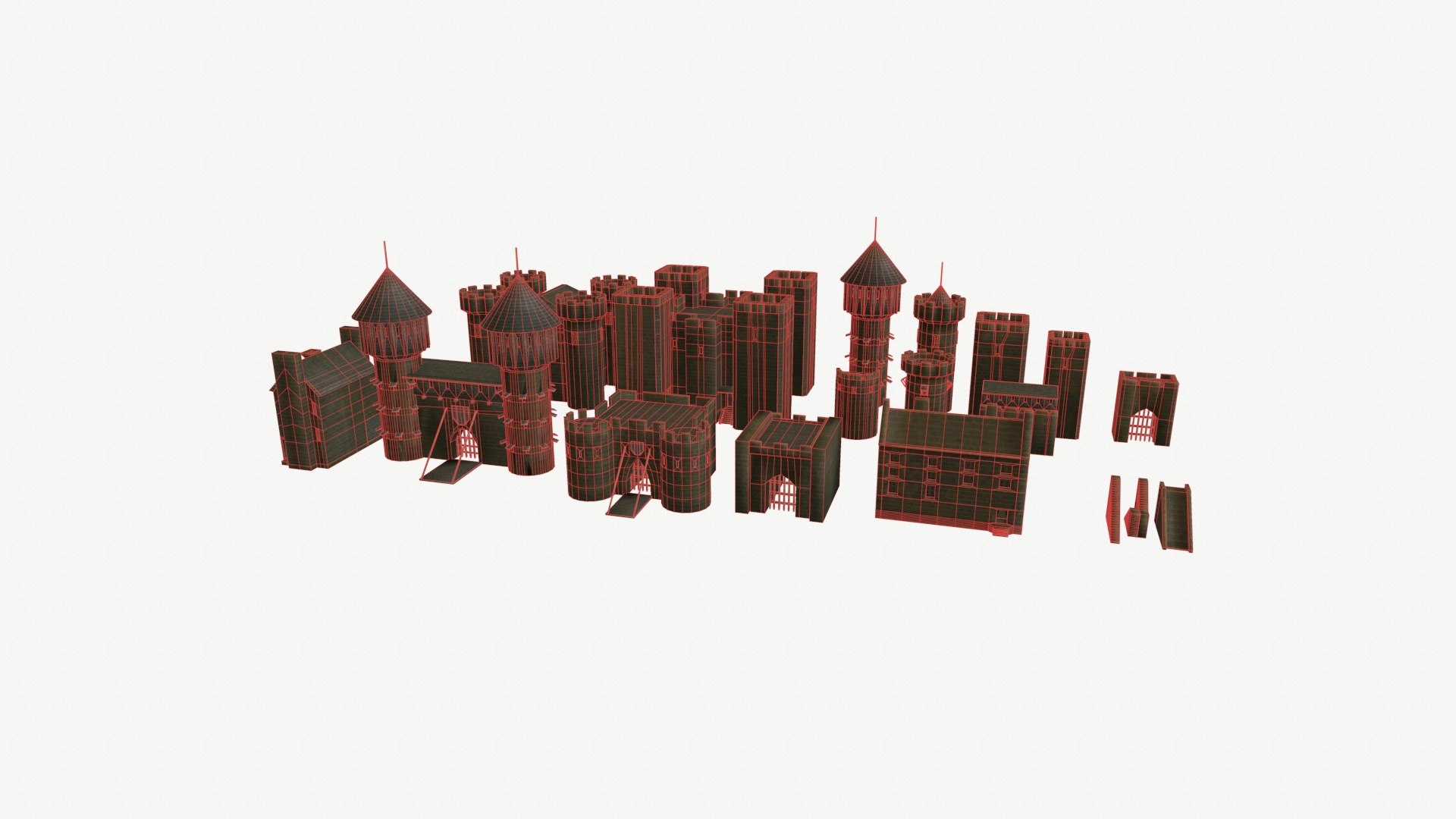 Polys Castle Medieval 3D - TurboSquid 1455315