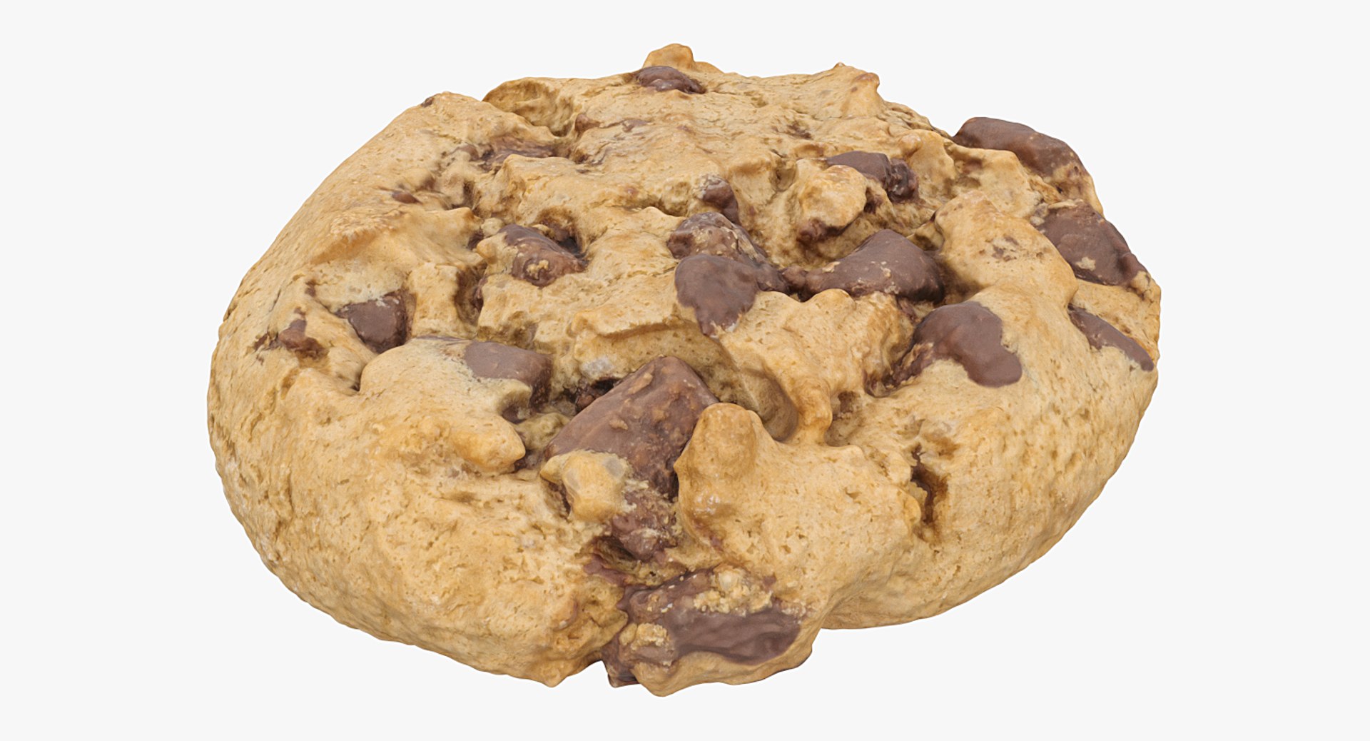 3D Realistic Chocolate Chip Cookie Model - TurboSquid 1364936