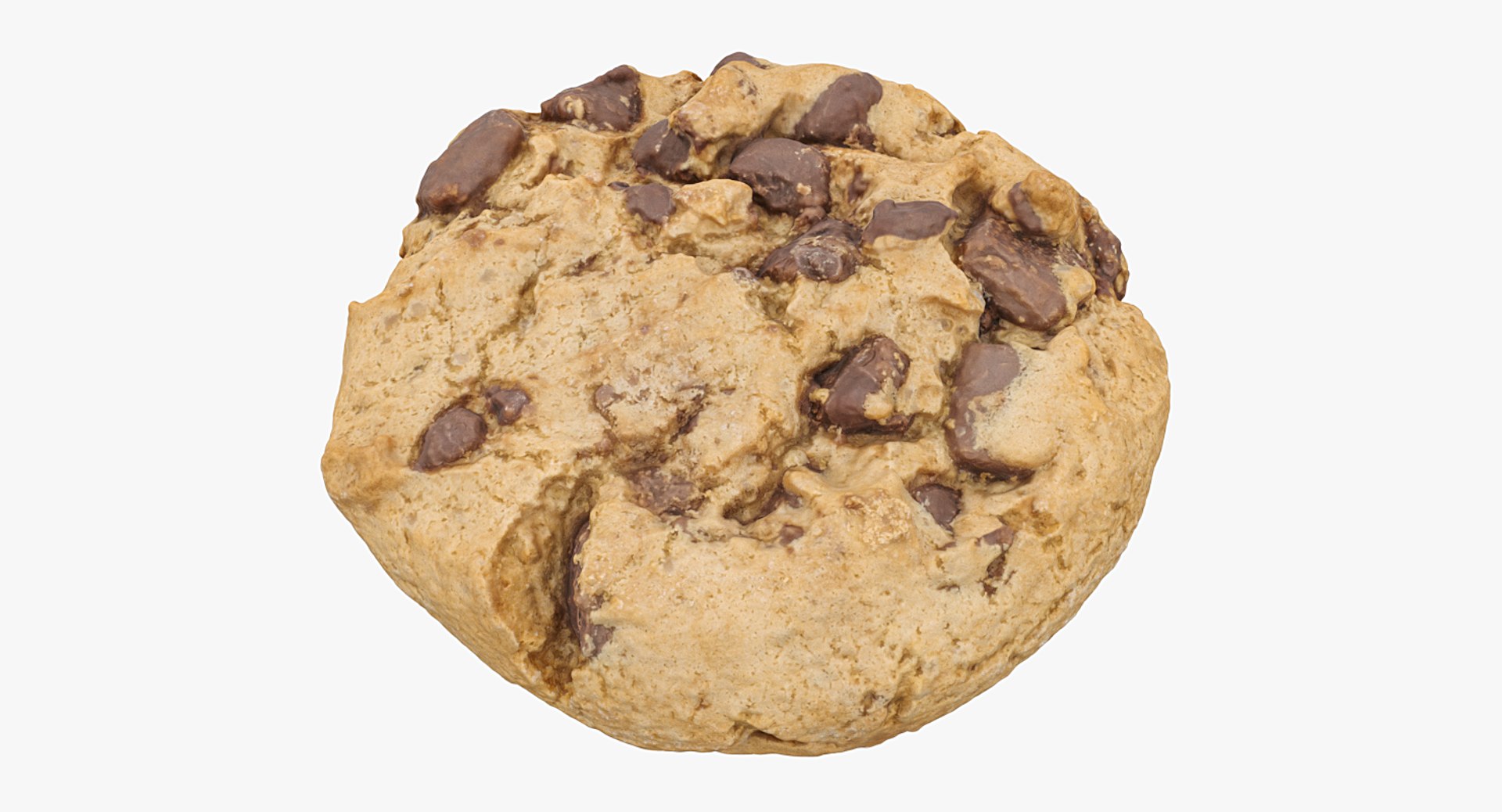 3D Realistic Chocolate Chip Cookie Model - TurboSquid 1364936