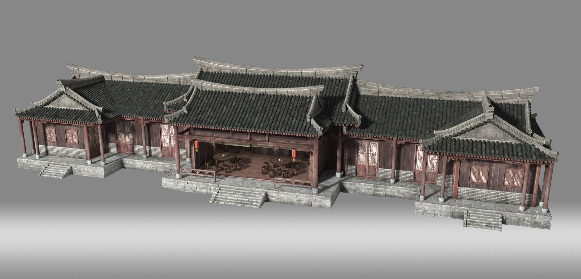 3D Ancient Architecture Model - TurboSquid 1708391