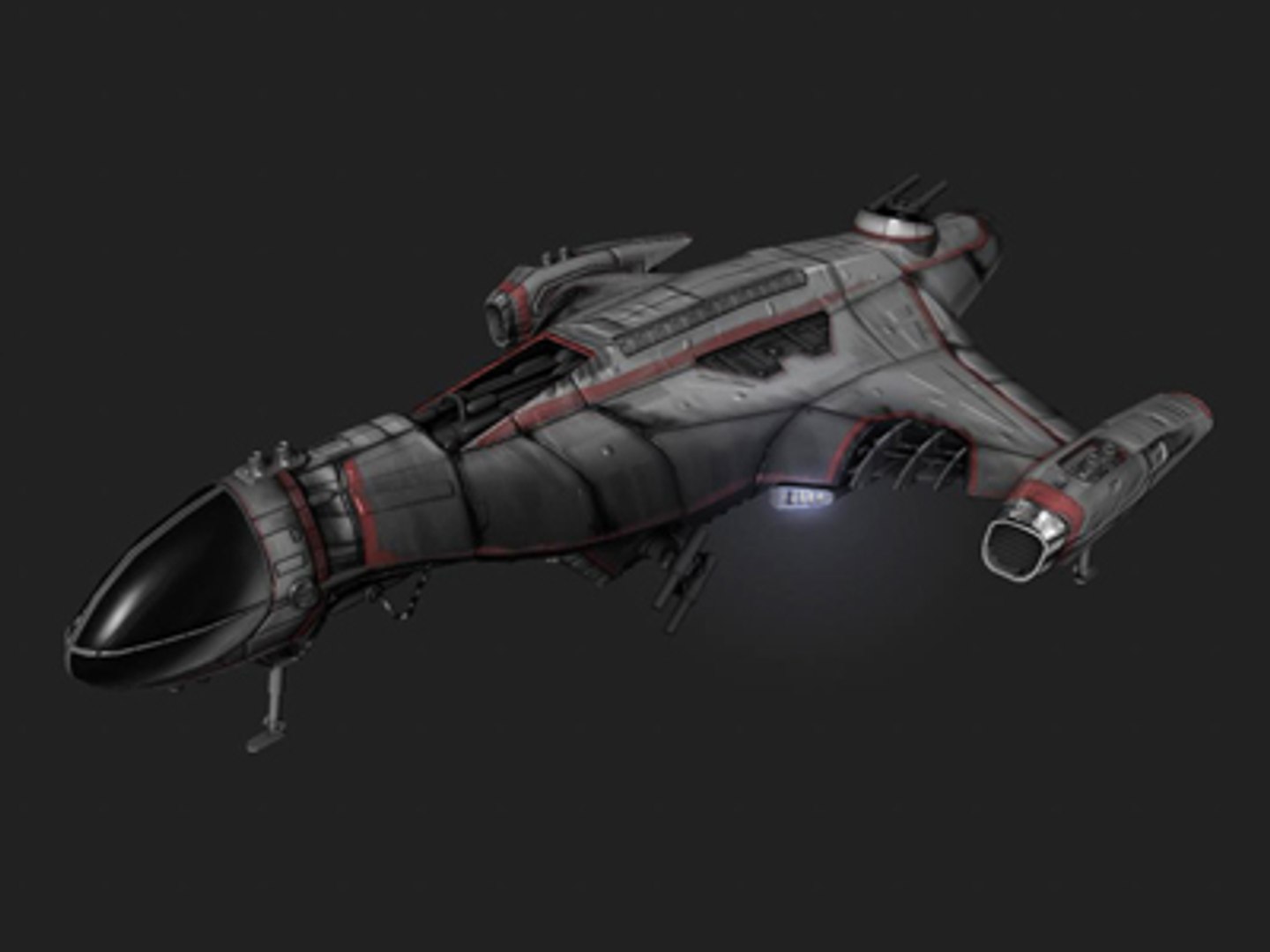 3d model dropship ship
