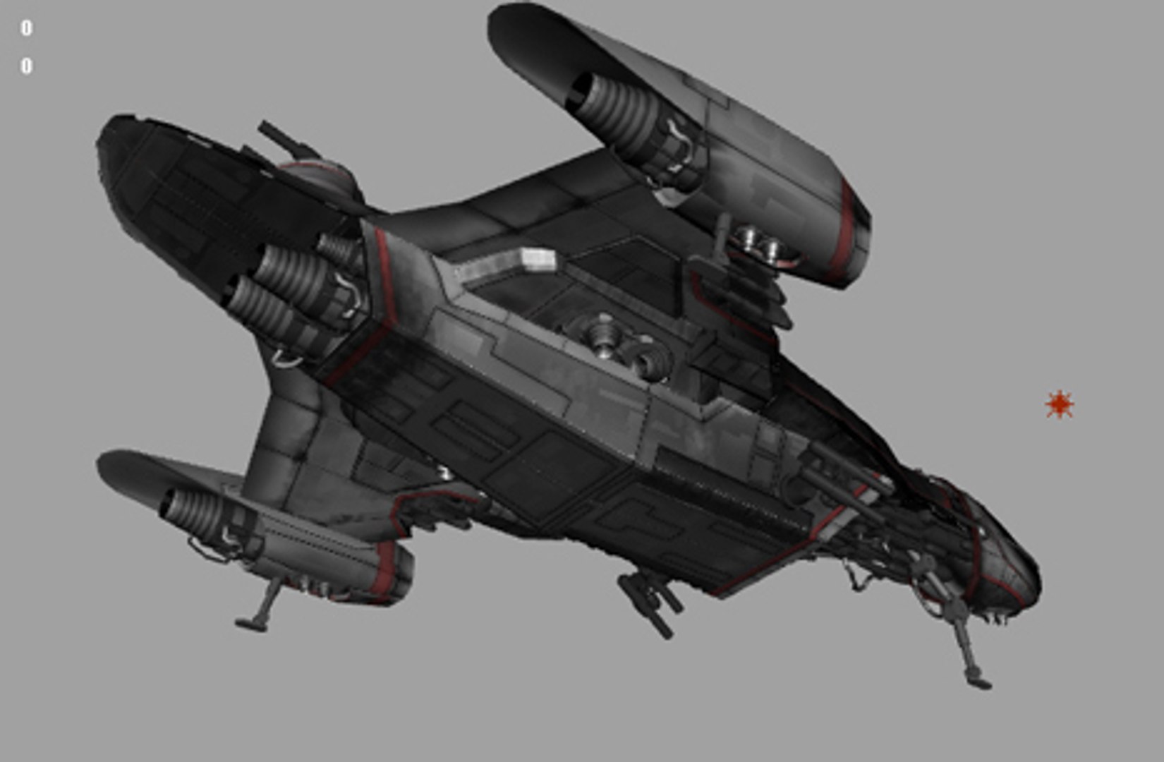 3d model dropship ship
