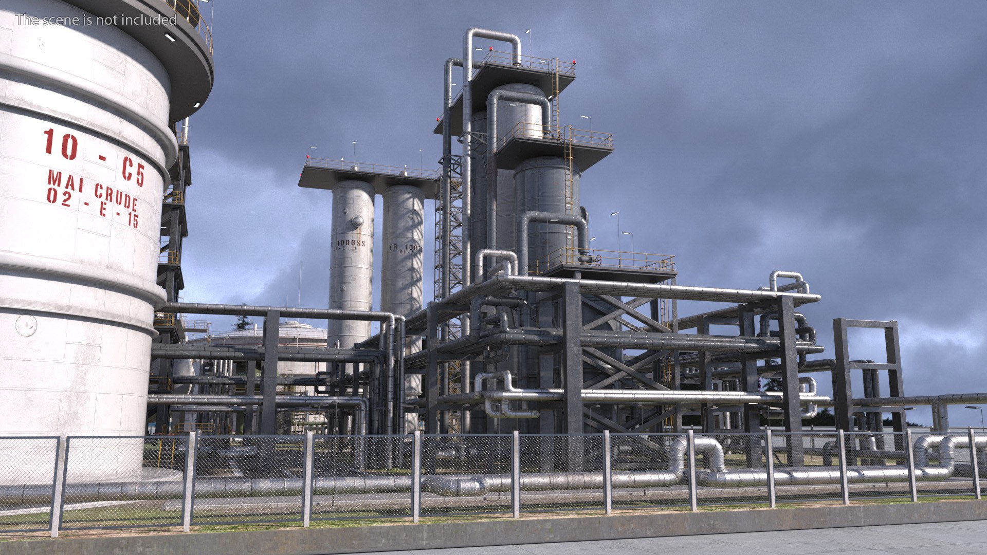 Fuel Processing Plant 3D Model - TurboSquid 2317634