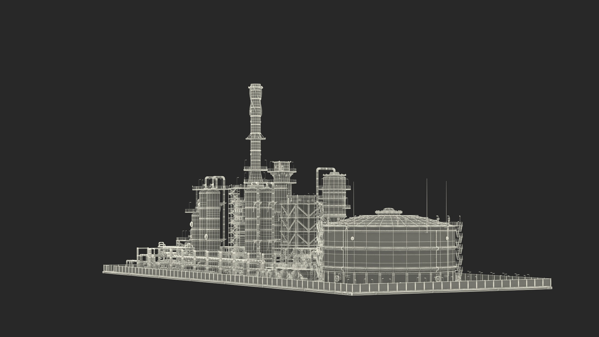 Fuel Processing Plant 3D Model - TurboSquid 2317634