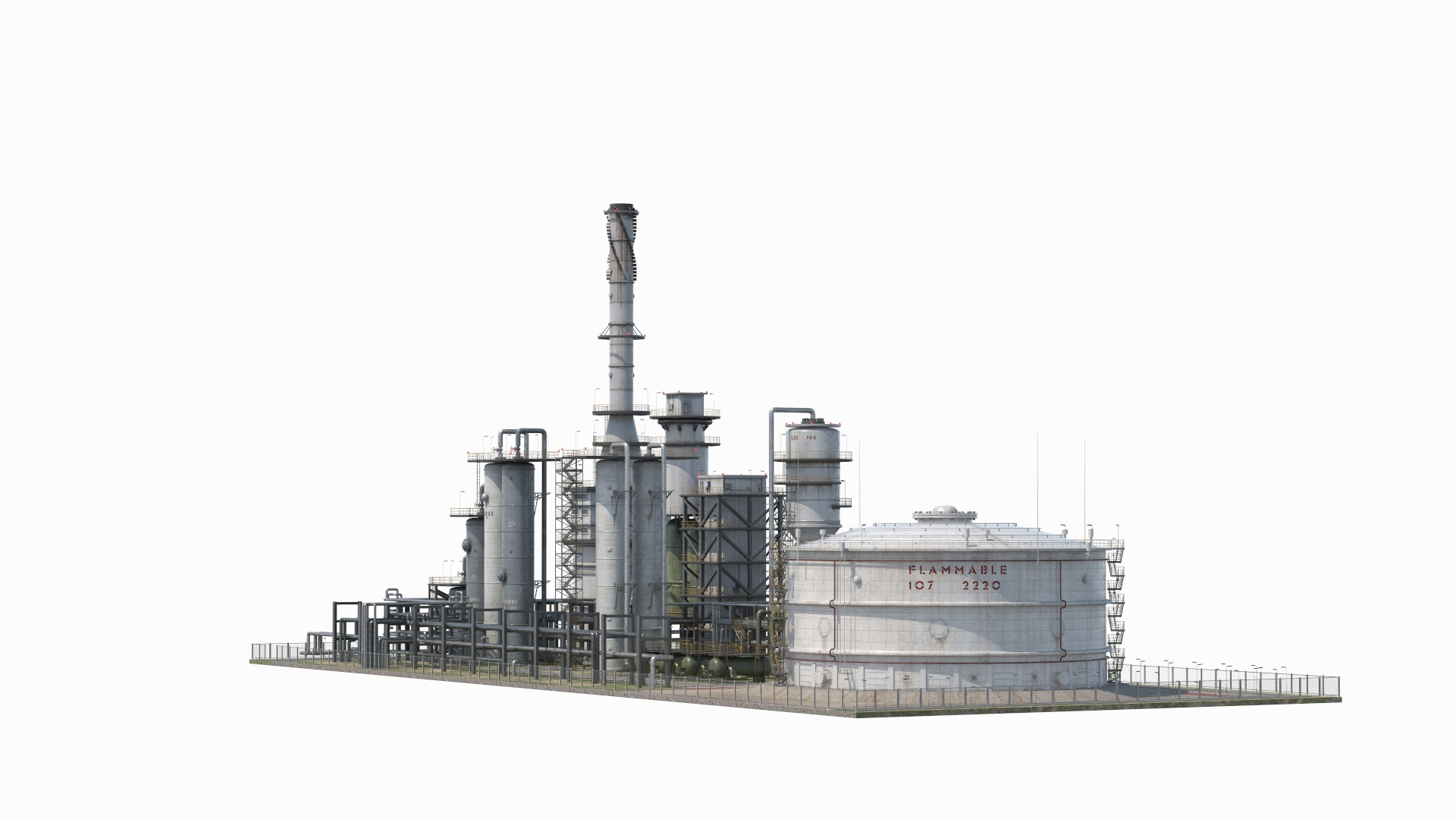 Fuel Processing Plant 3D Model - TurboSquid 2317634