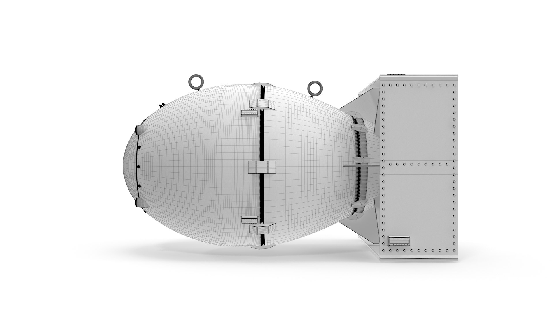 Vintage Atomic Bomb 3D Model - TurboSquid 2186052