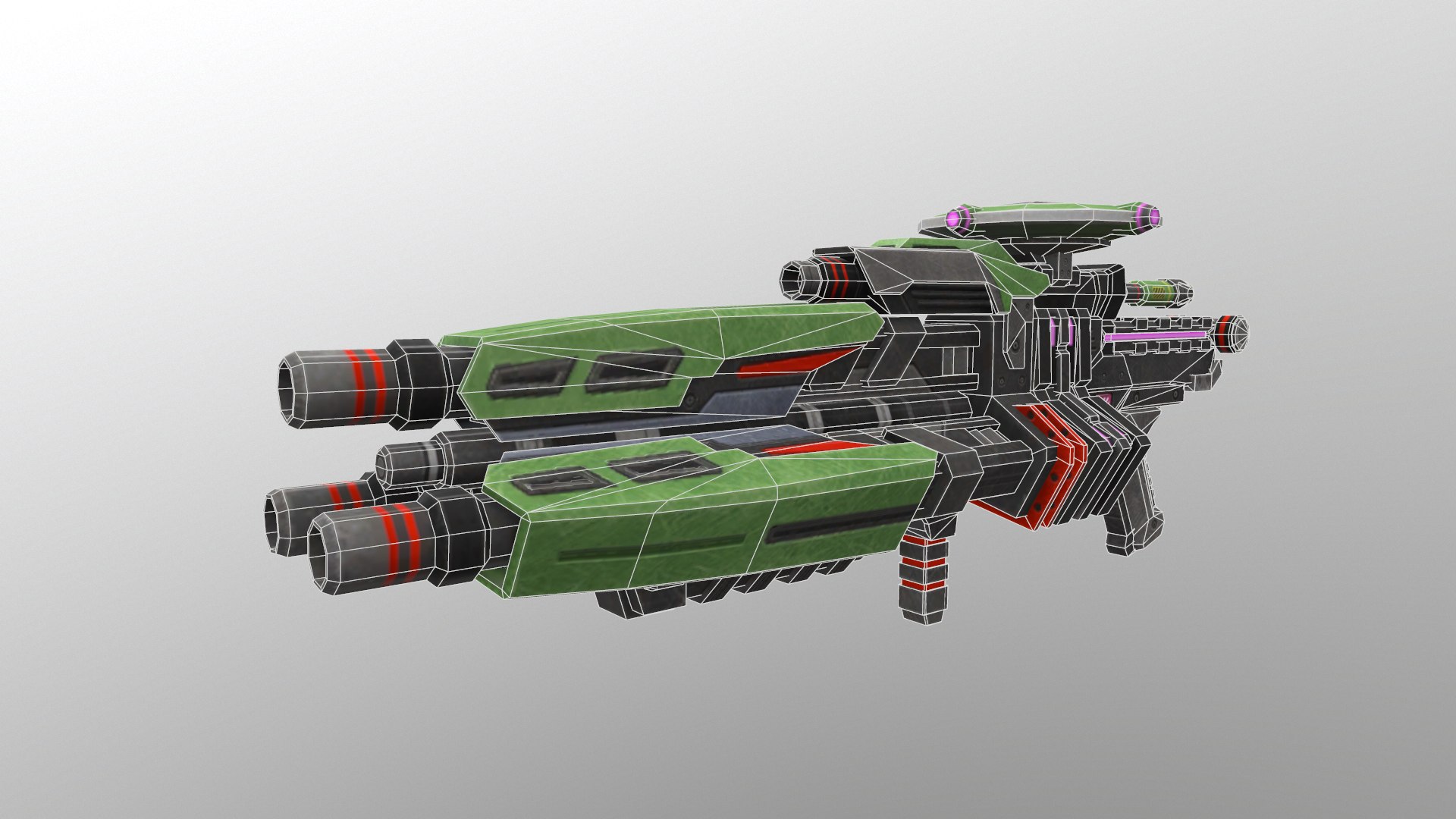 3D Funnel Gun Level 3 - TurboSquid 2191029