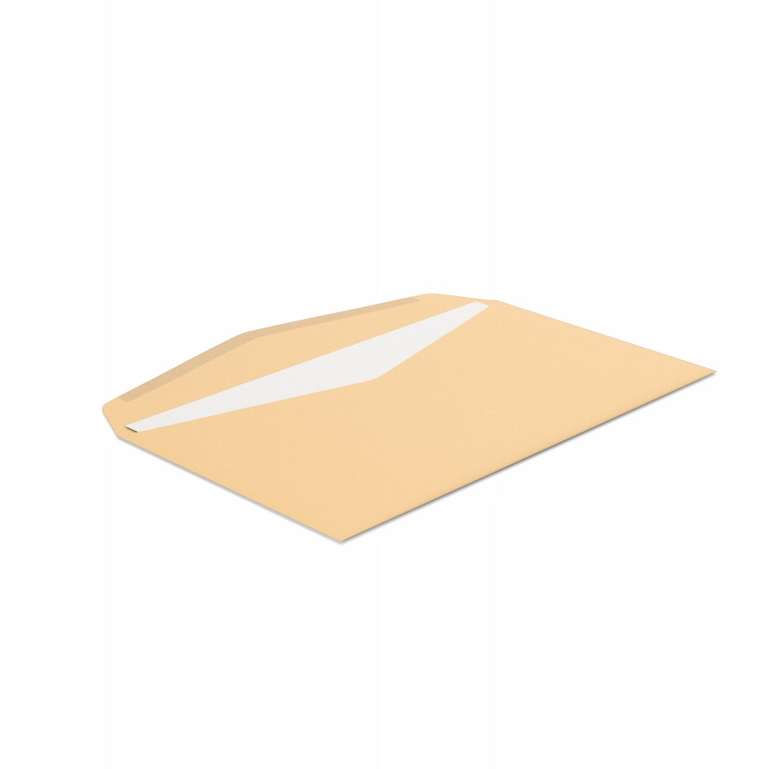 Opened Envelope 3D Model - TurboSquid 2194685