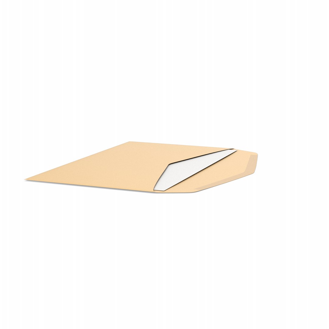 Opened Envelope 3D Model - TurboSquid 2194685