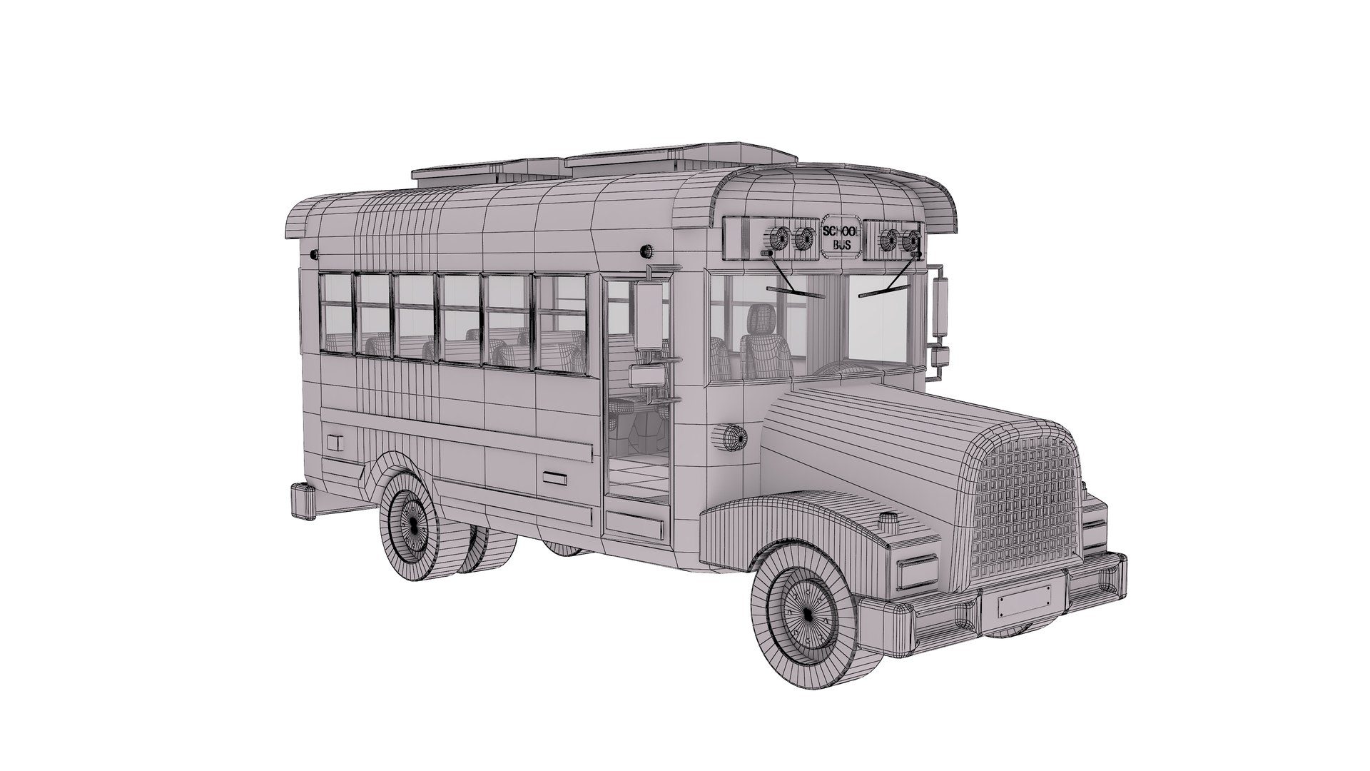 School Bus 3D Model - TurboSquid 2165690