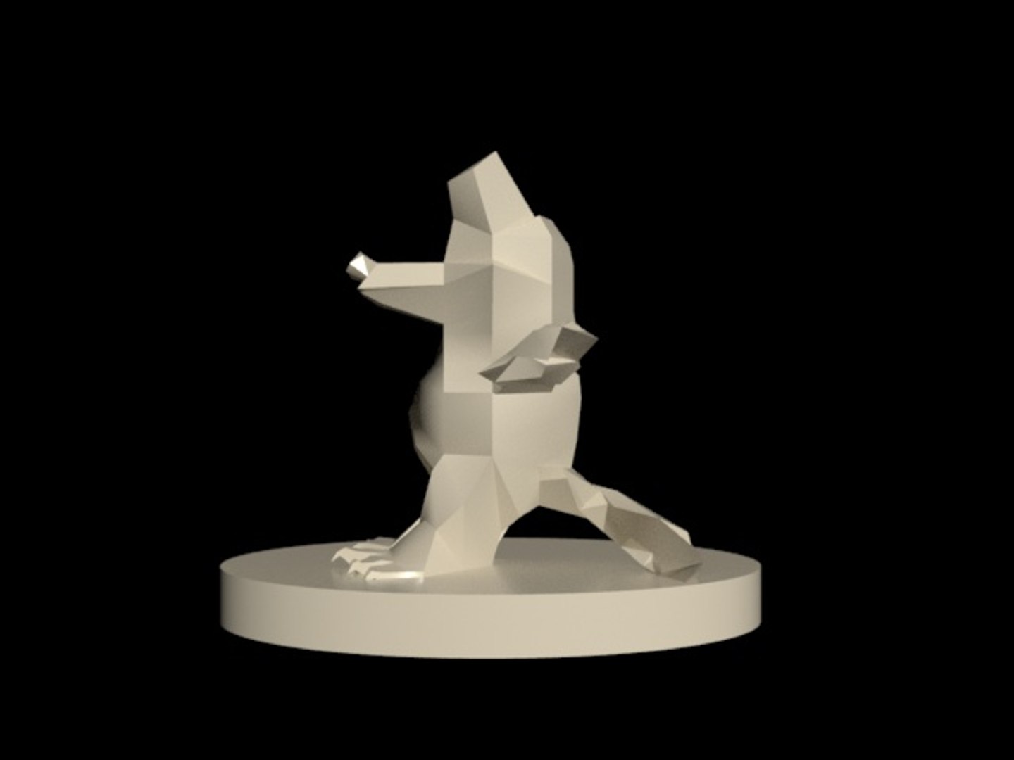 White wolf - print 3D model - TurboSquid 1635250
