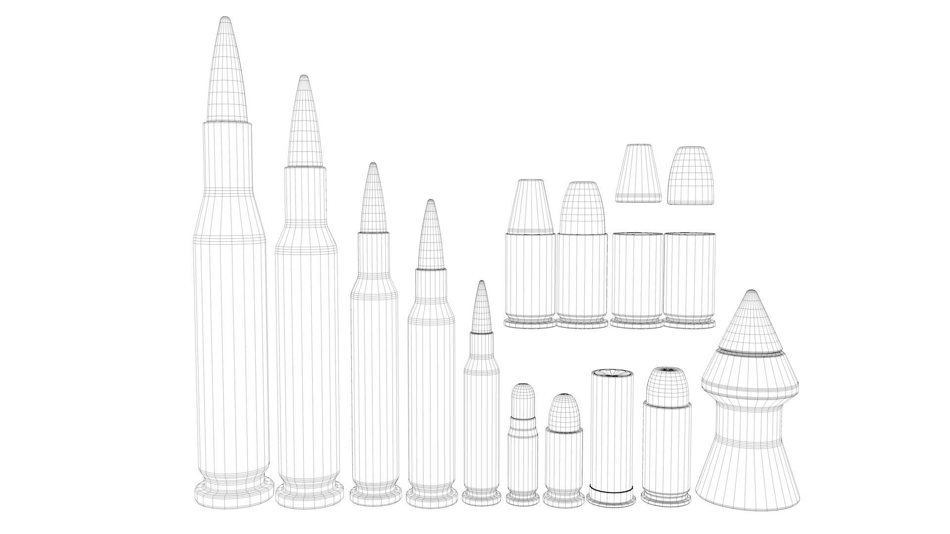 3D Bullets Collection - TurboSquid 2005336