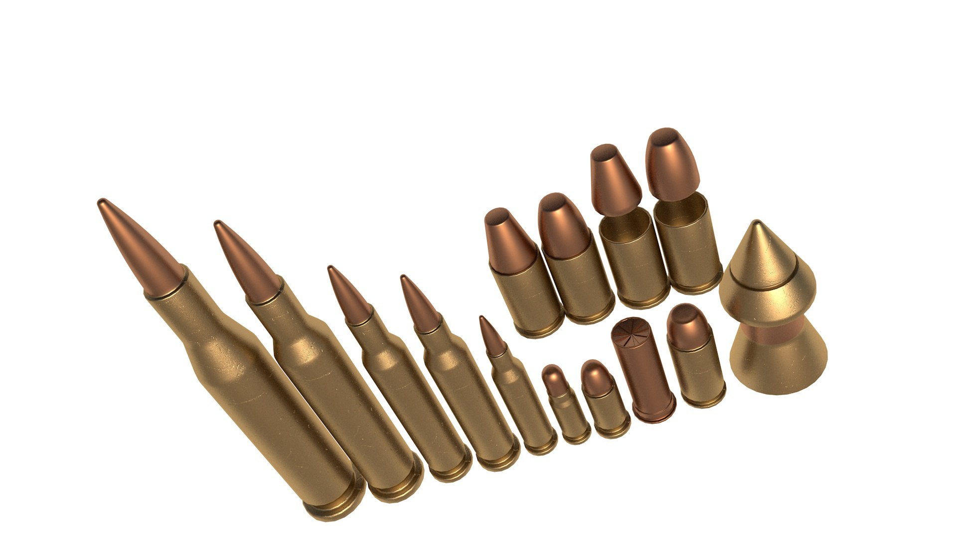 3D Bullets Collection - TurboSquid 2005336