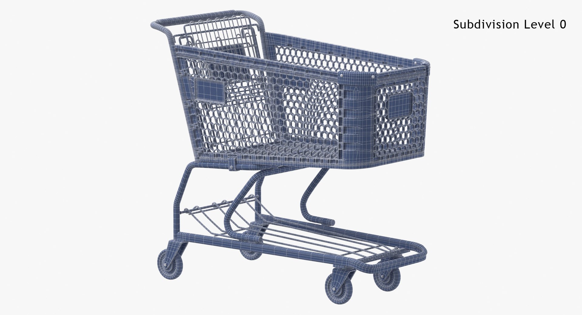 Plastic Shopping Cart 02 Red Model - TurboSquid 2115841
