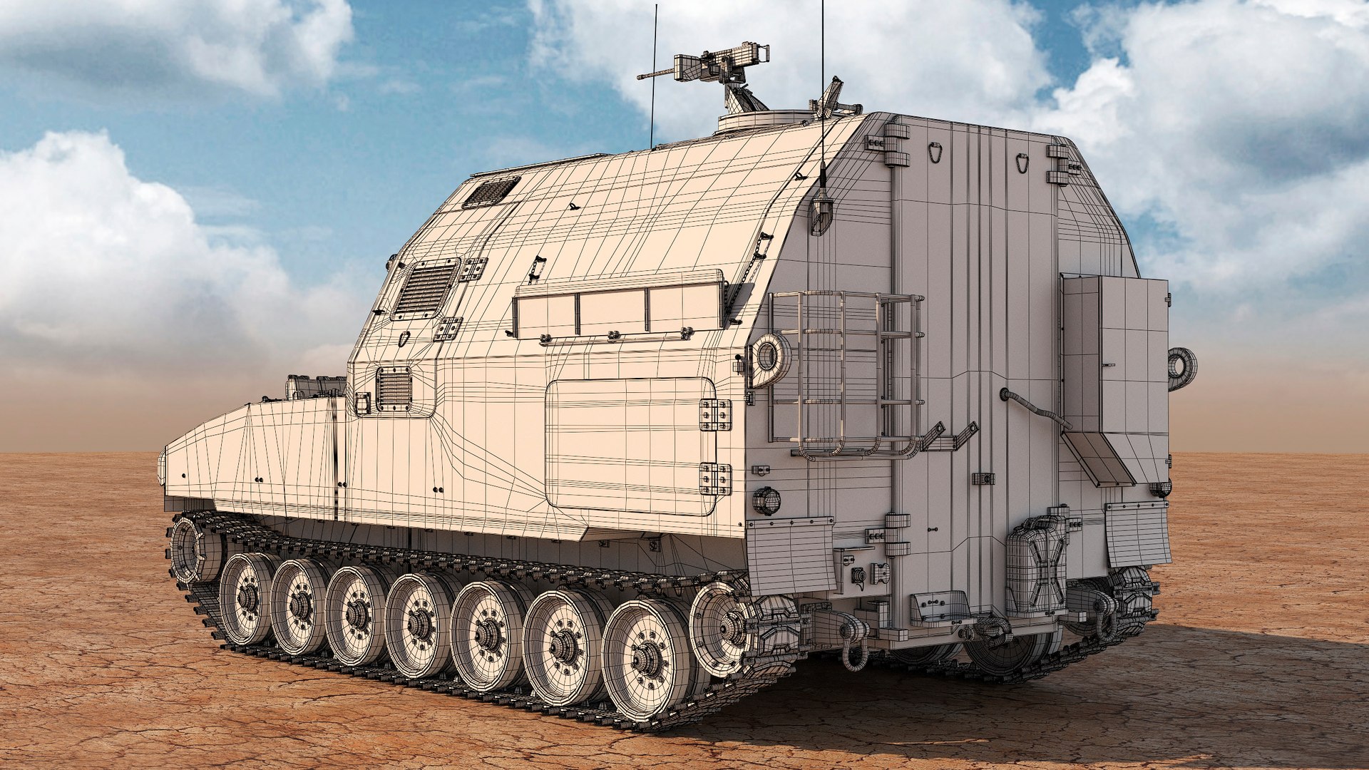 3D M992 Field Artillery Ammunition Support Vehicle UVW Only - TurboSquid 2316464