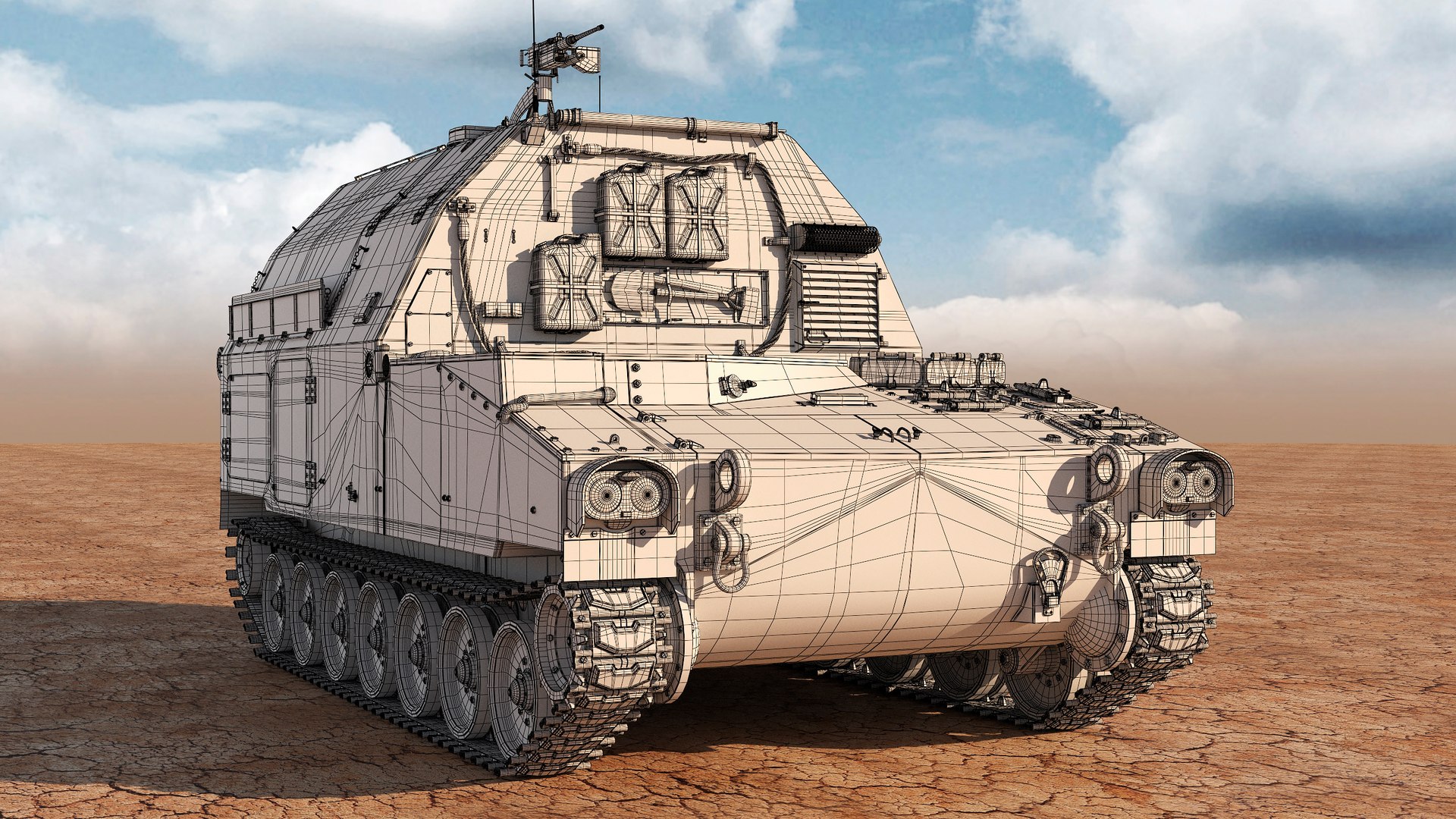 3D M992 Field Artillery Ammunition Support Vehicle UVW Only - TurboSquid 2316464