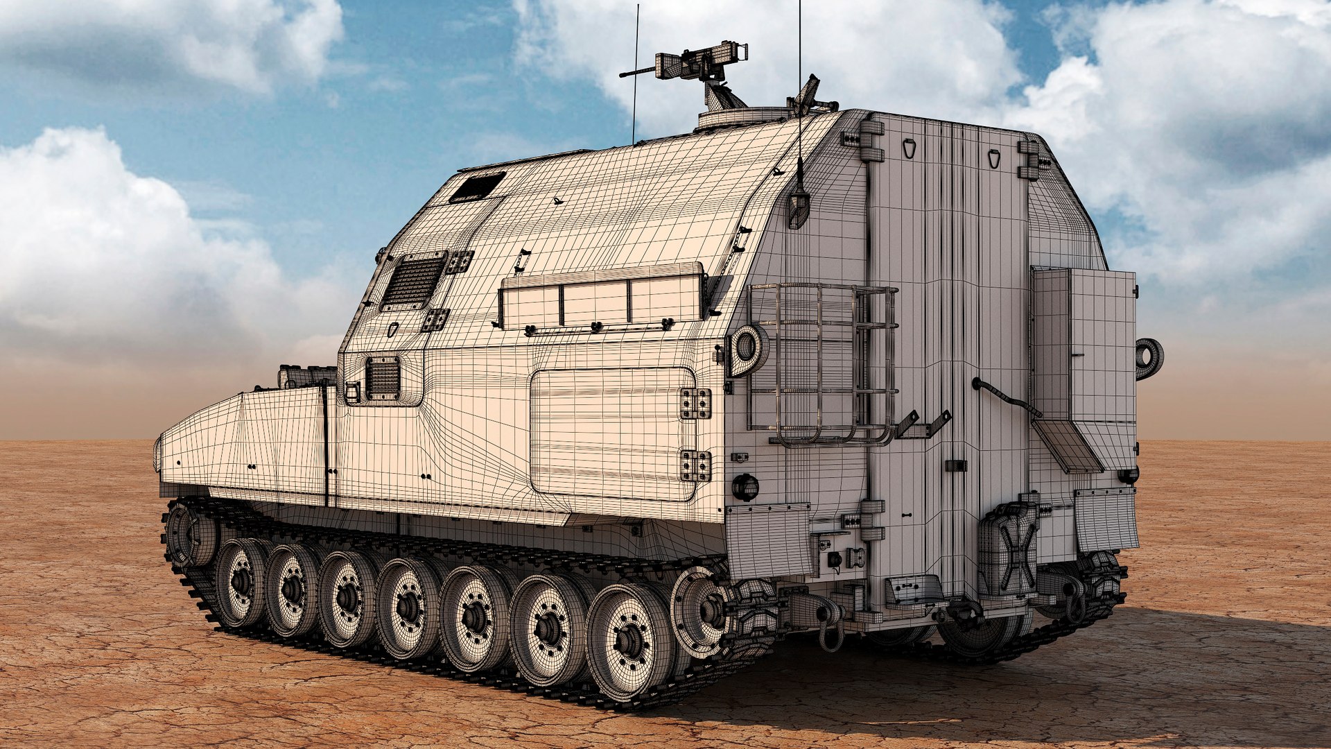 3D M992 Field Artillery Ammunition Support Vehicle UVW Only - TurboSquid 2316464