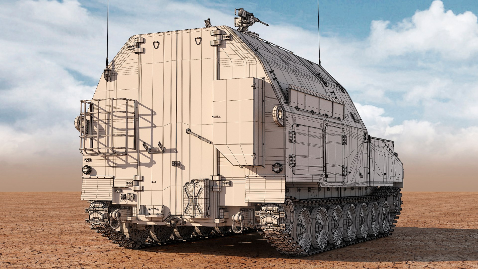 3D M992 Field Artillery Ammunition Support Vehicle UVW Only - TurboSquid 2316464