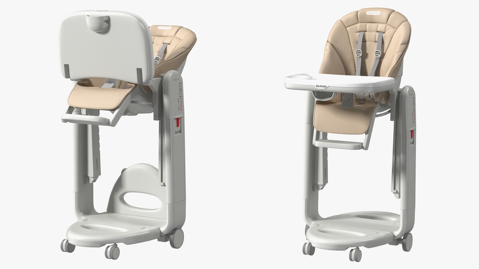 3D Compact Tatamia High Chair Vertical Beige Rigged - TurboSquid 2166526