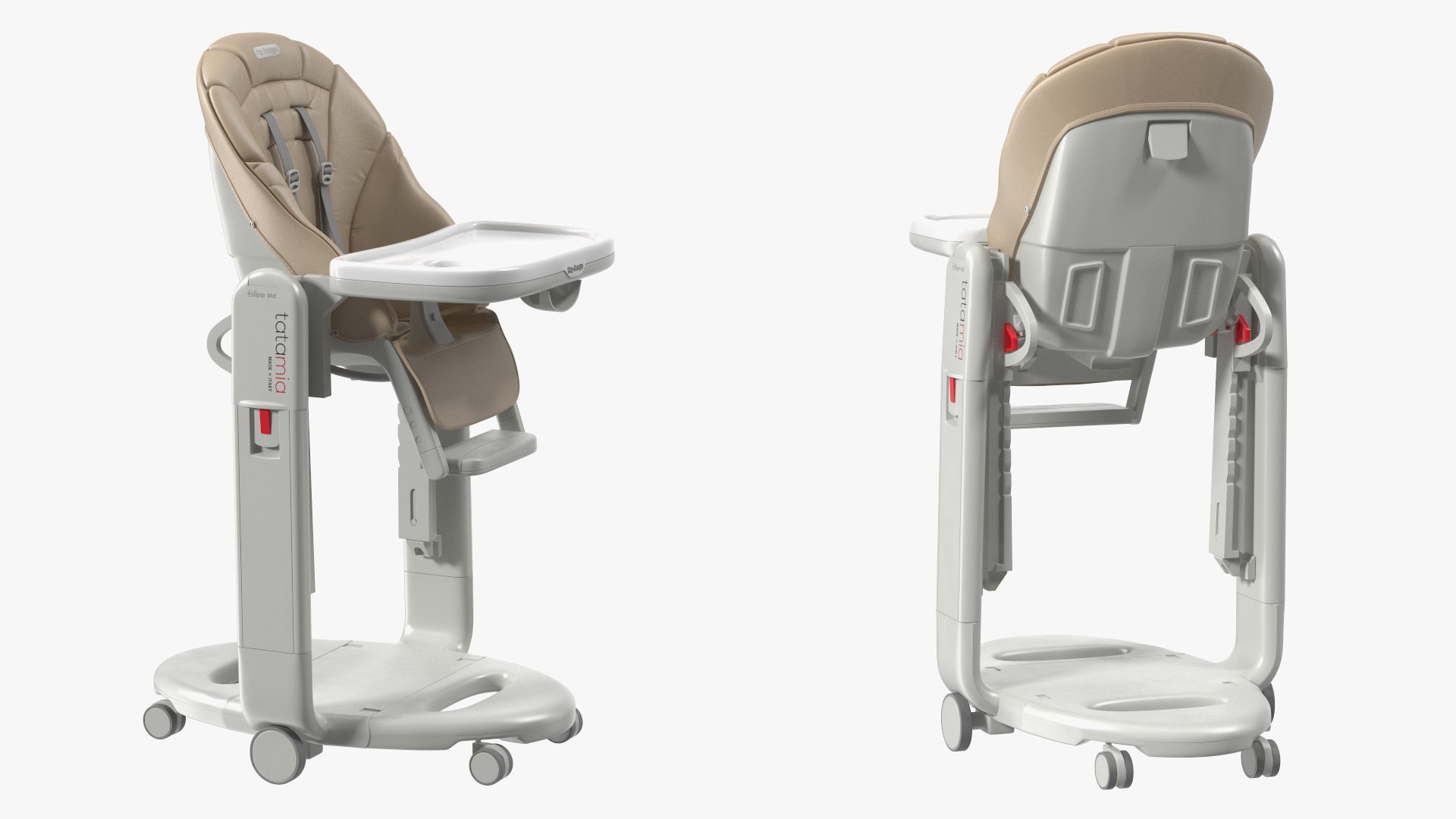 3D Compact Tatamia High Chair Vertical Beige Rigged - TurboSquid 2166526
