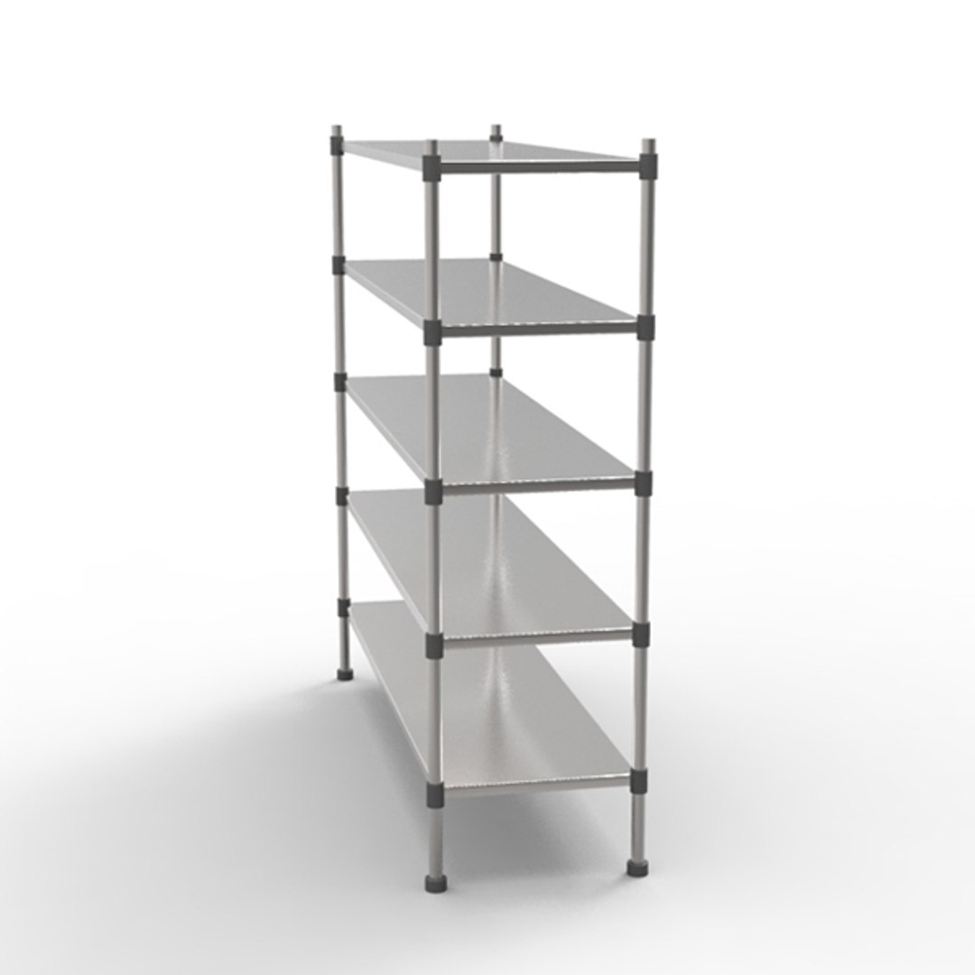 3d model of shelves