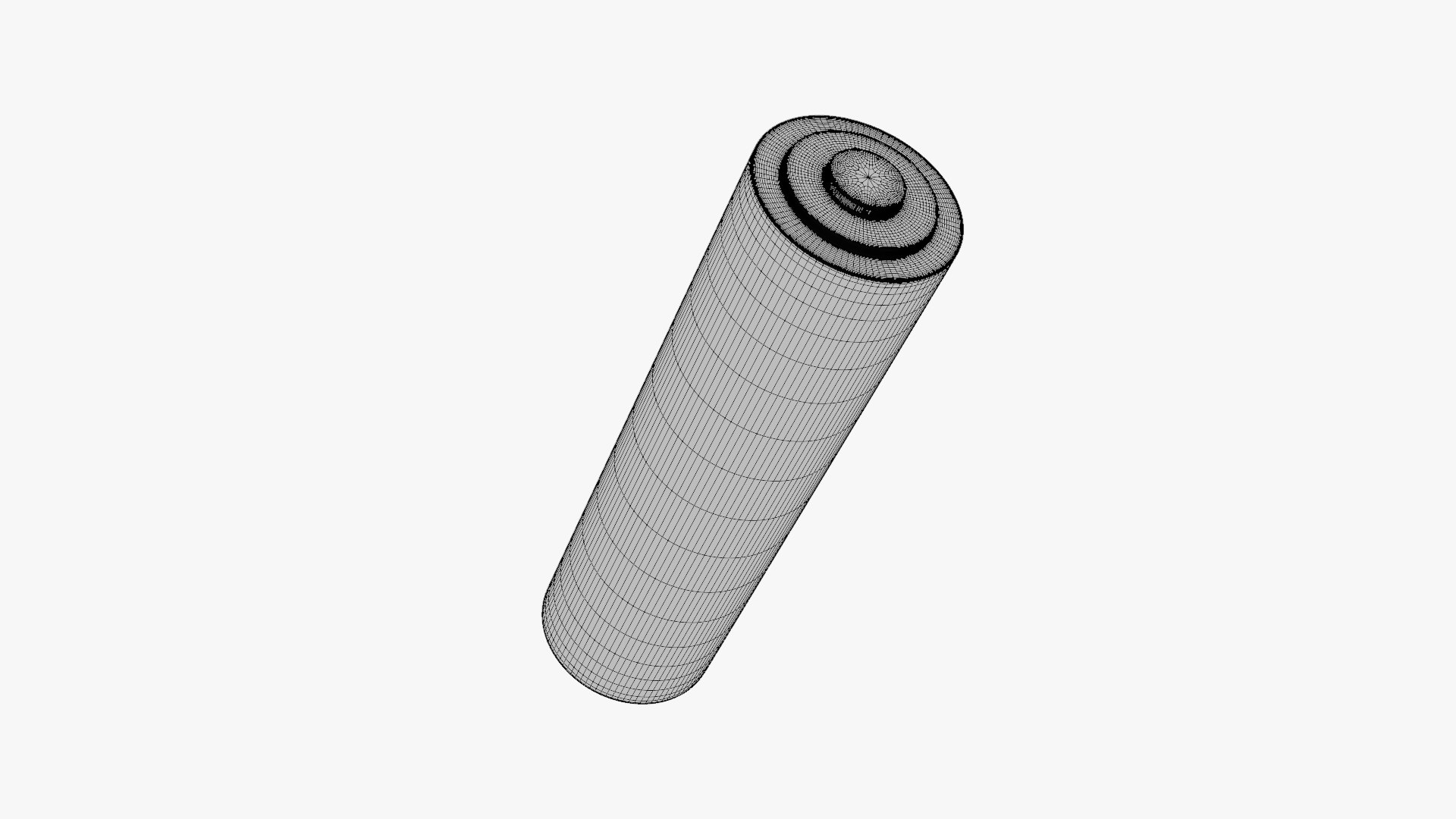 3D Basic Battery - Geometry Only No Textures No Materials Model ...