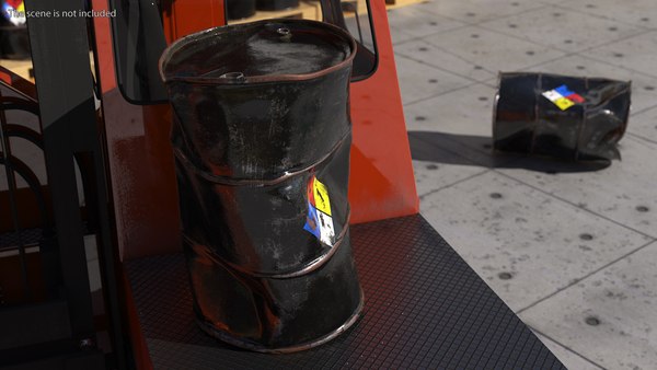 Damaged chemical barrel nfpa 3D model - TurboSquid 1703099