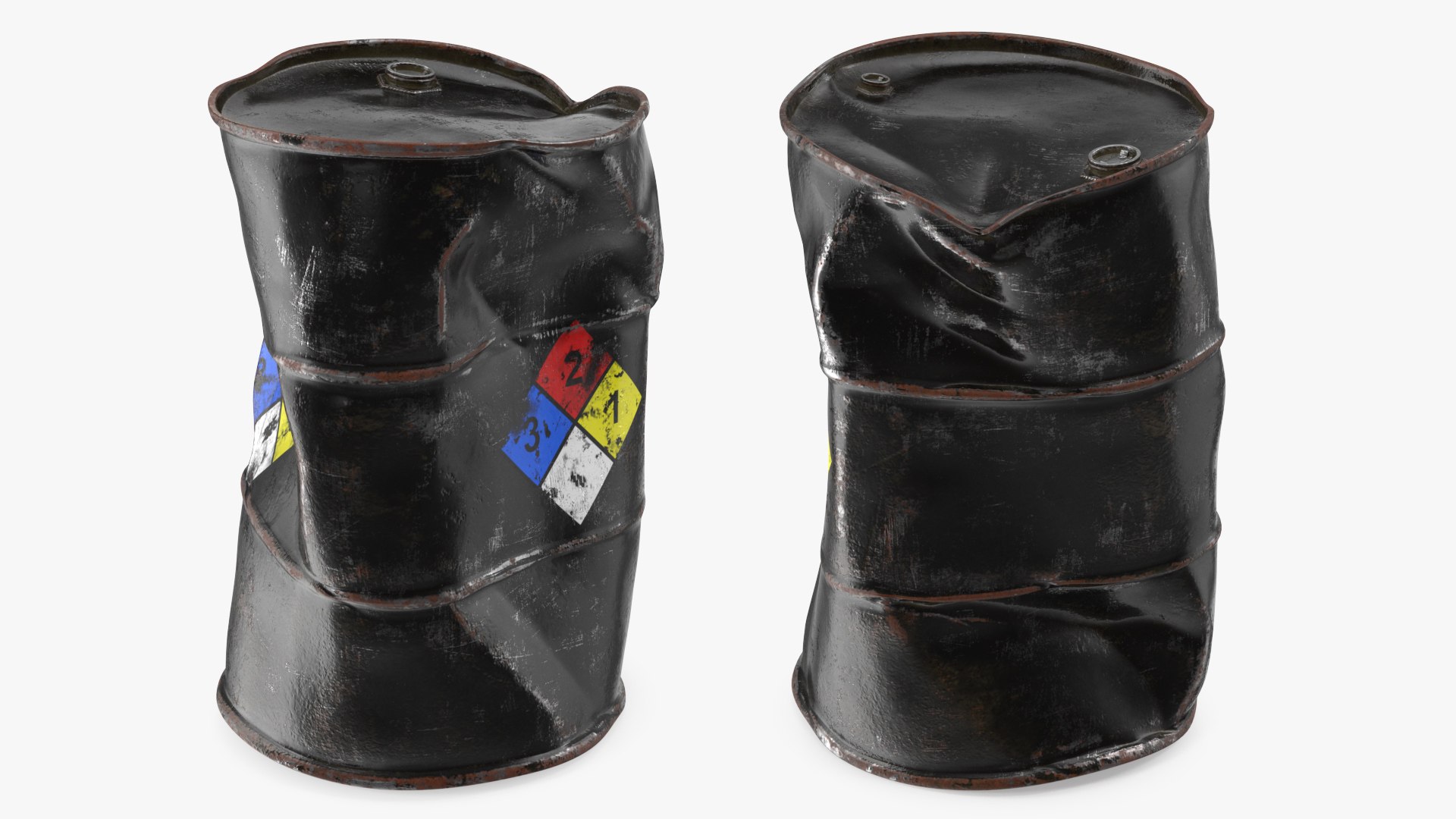 Damaged Chemical Barrel Nfpa 3D Model - TurboSquid 1703099