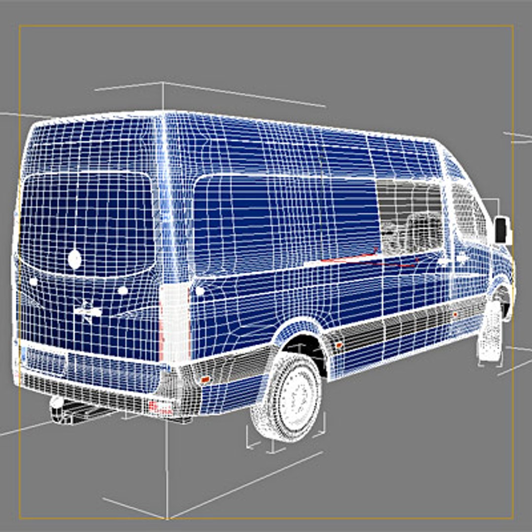 3d car van model
