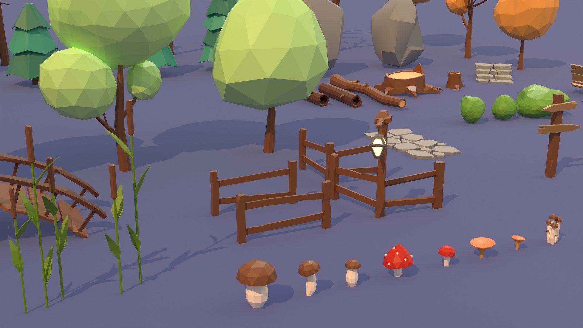 3D Low Poly Nature Asset Pack - TurboSquid 2191617