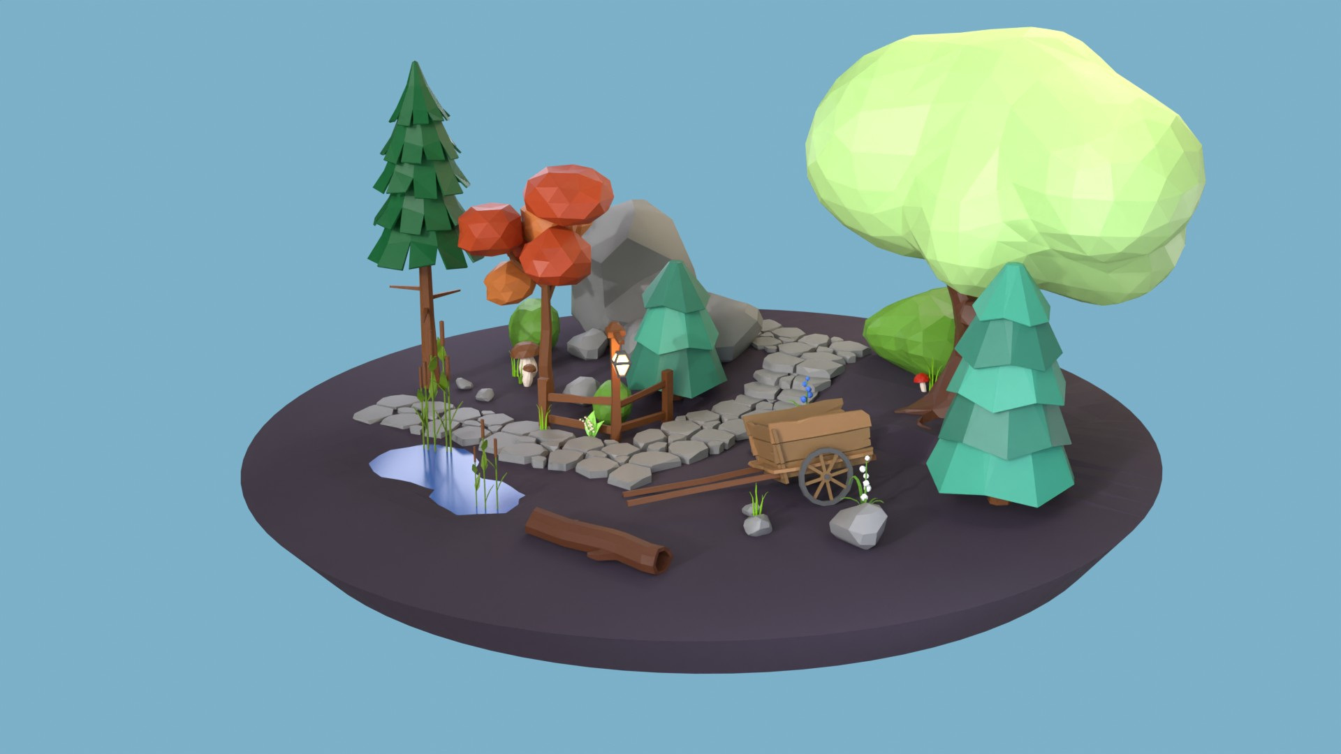 3D Low Poly Nature Asset Pack - TurboSquid 2191617