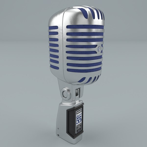 Shure Super 55 Microphone 3D - TurboSquid 1772493