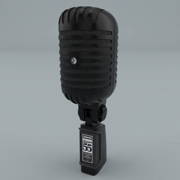 Shure Super 55 Microphone 3D - TurboSquid 1772493
