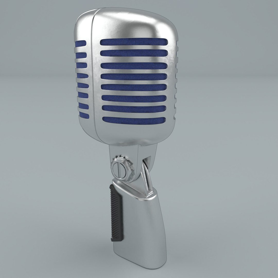 Shure Super 55 Microphone 3D - TurboSquid 1772493