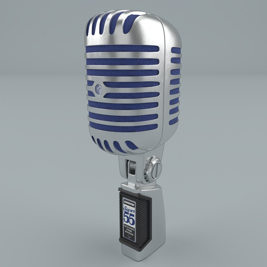 Shure Super 55 Microphone 3D - TurboSquid 1772493