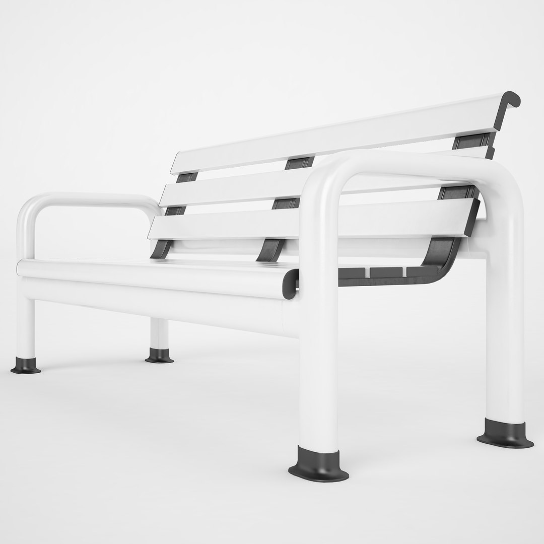 3d Model Courtside Bench Court